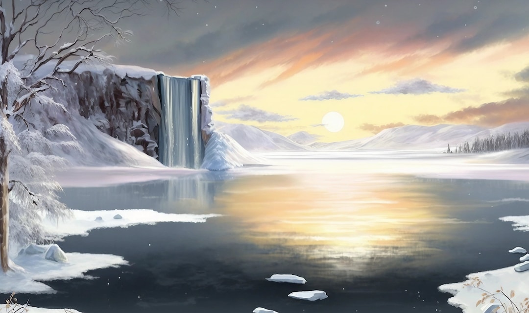 Channel Lake Frigid - Flesh and Blood Custom Playmat Artwork (with/without Zones) - Etsy