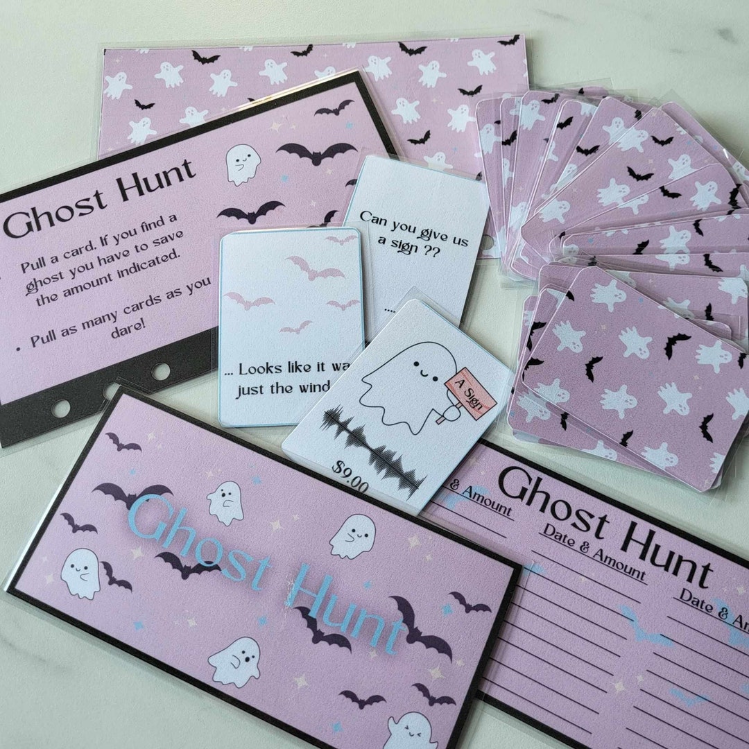 Ghost Hunt, Budget Game, A6 Savings Challenge, Savings Challenge ...