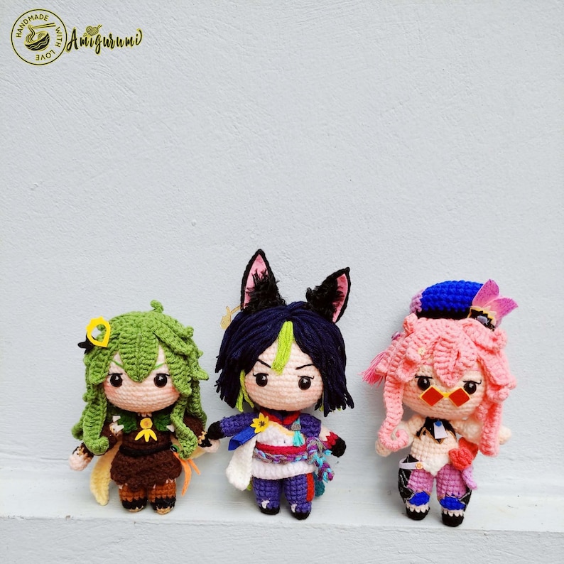 Fanmade Genshin Impact Characters Crochet Doll Amigurumi, Genshin ...