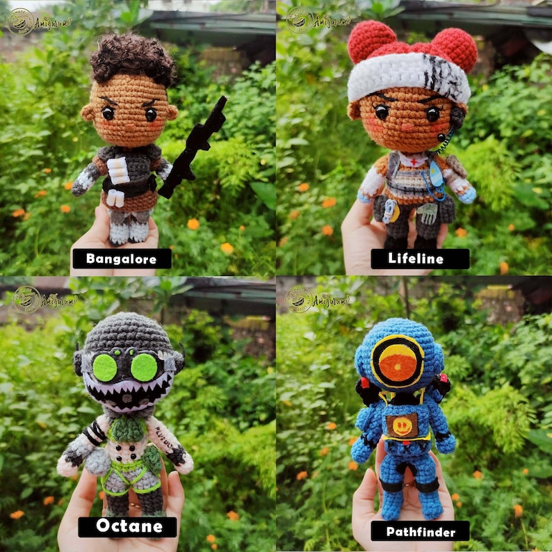 Fanmade Apex Legends Characters Crochet Doll Amigurumi Apex - Etsy