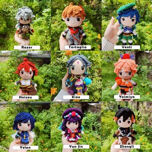 Fanmade Genshin Impact Characters Crochet Doll Amigurumi, Genshin ...