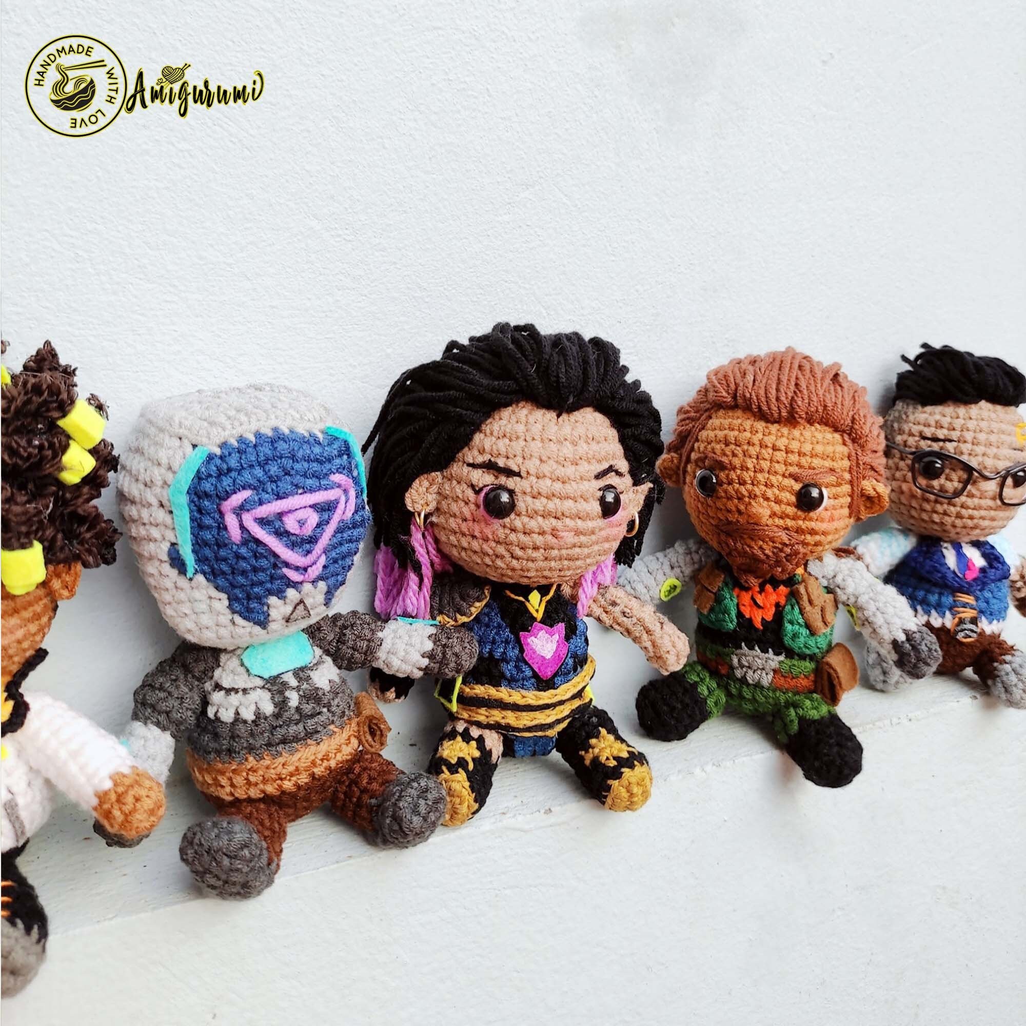 Fanmade Game FPS Agents Crochet Doll Amigurumi, Game FPS Character ...
