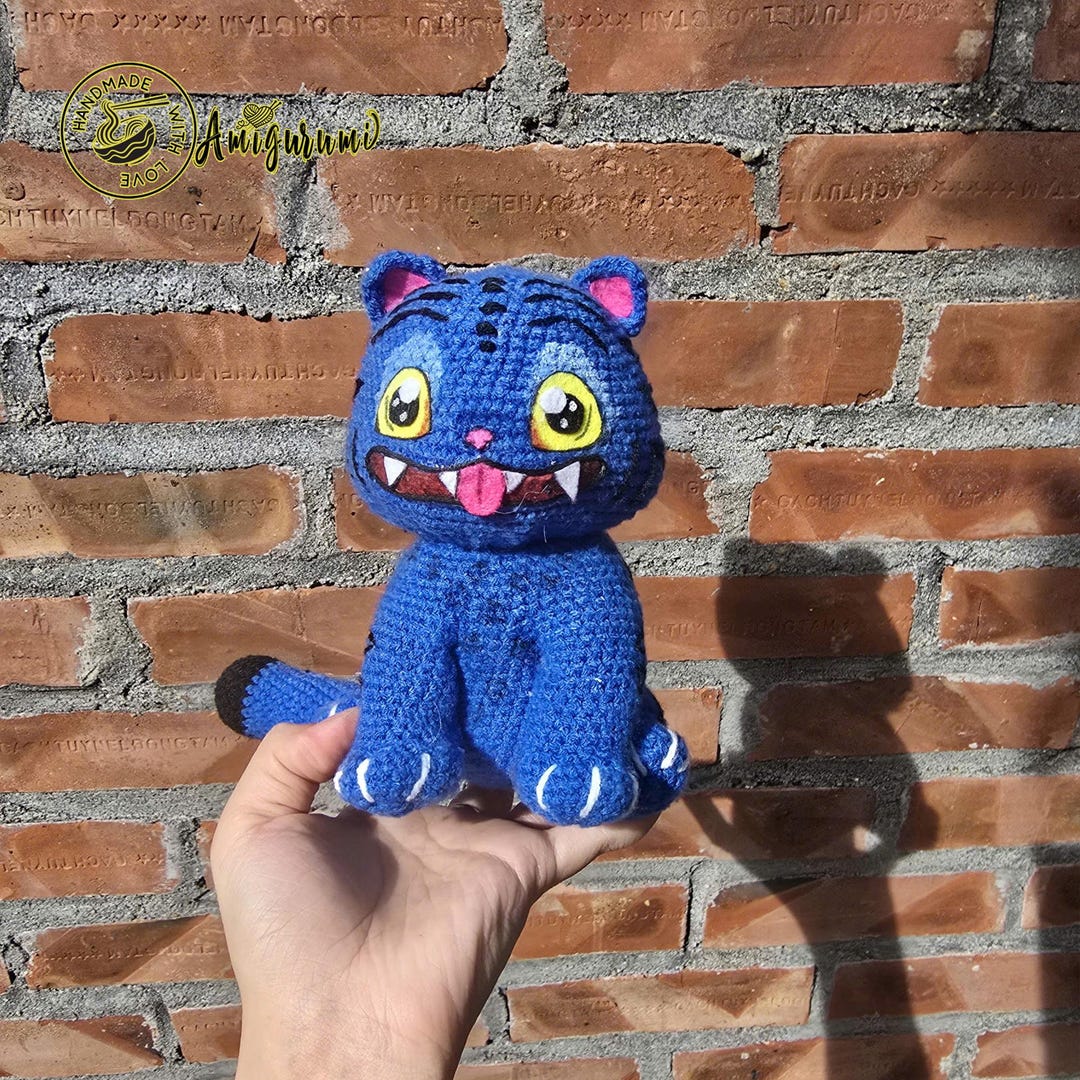 Fanmade Kpop Demon Hunters Derpy Tigers Crochet Doll Amigurumi, Derpy ...