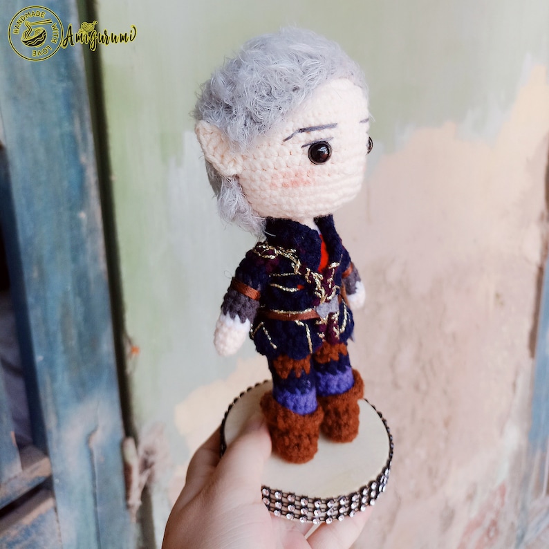 Fanmade Baldur’s Gate 3 Astarion Crochet Amigurumi, Astarion Plush ...