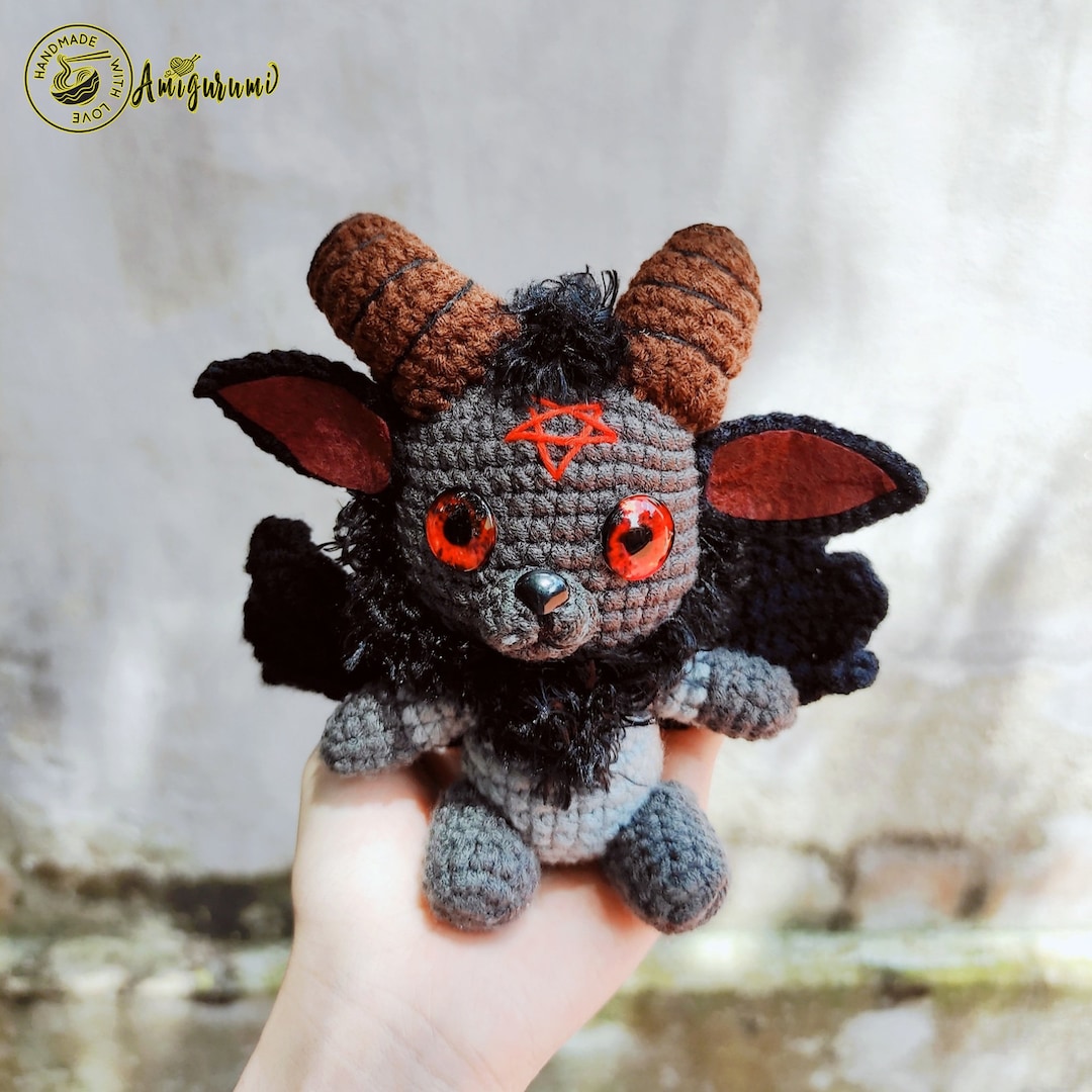 Fanmade Baphomet Plushies Doll Amigurumi Chibi Style, Baphomet Plush ...