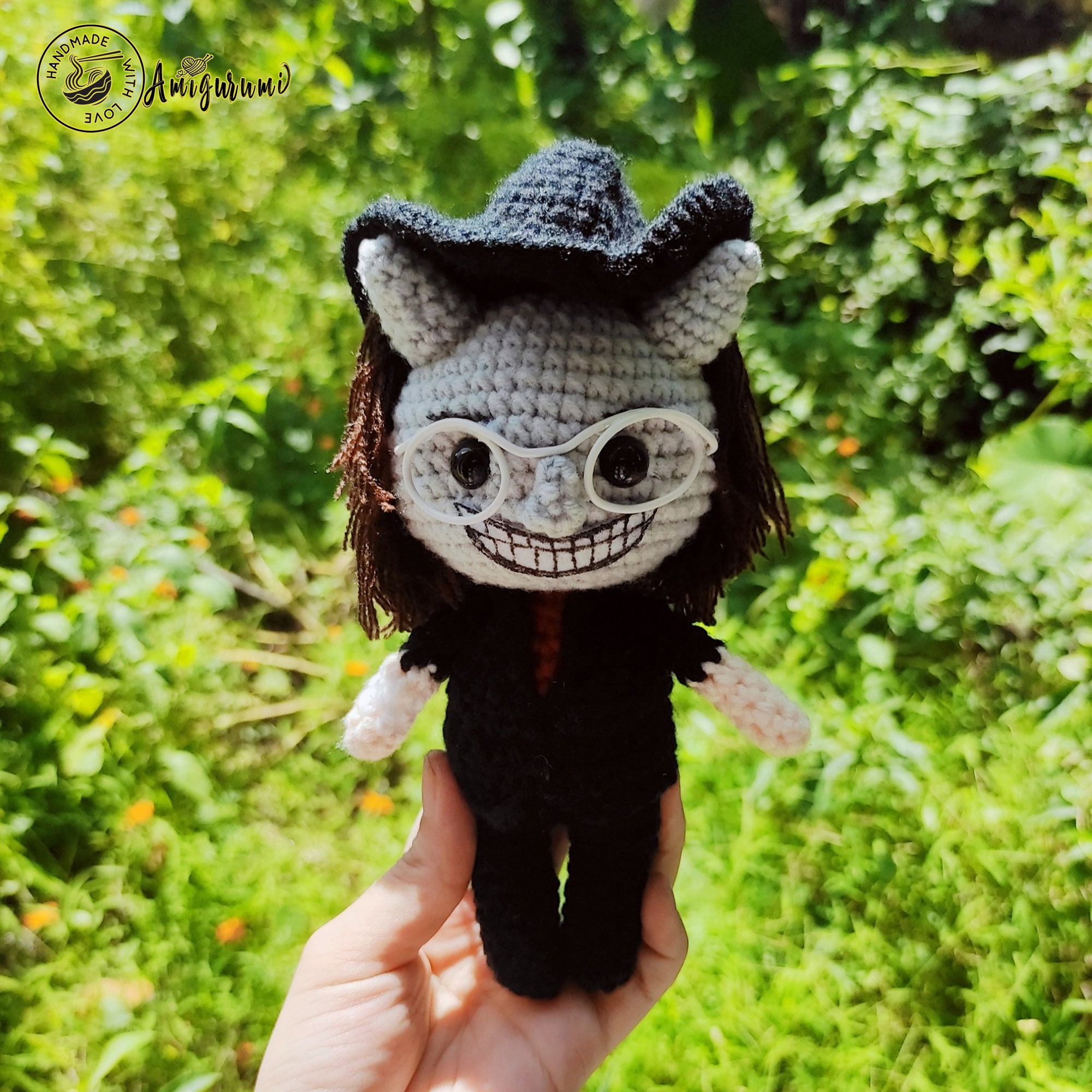 Fanmade the Grabber the Black Phone Crochet Doll Amigurumi, the Grabber ...