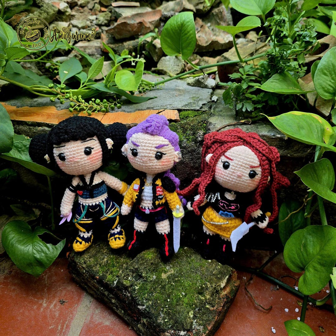 Fanmade KP D.hunters Girl Band Crochet Doll Amigurumi, KP D.hunters ...