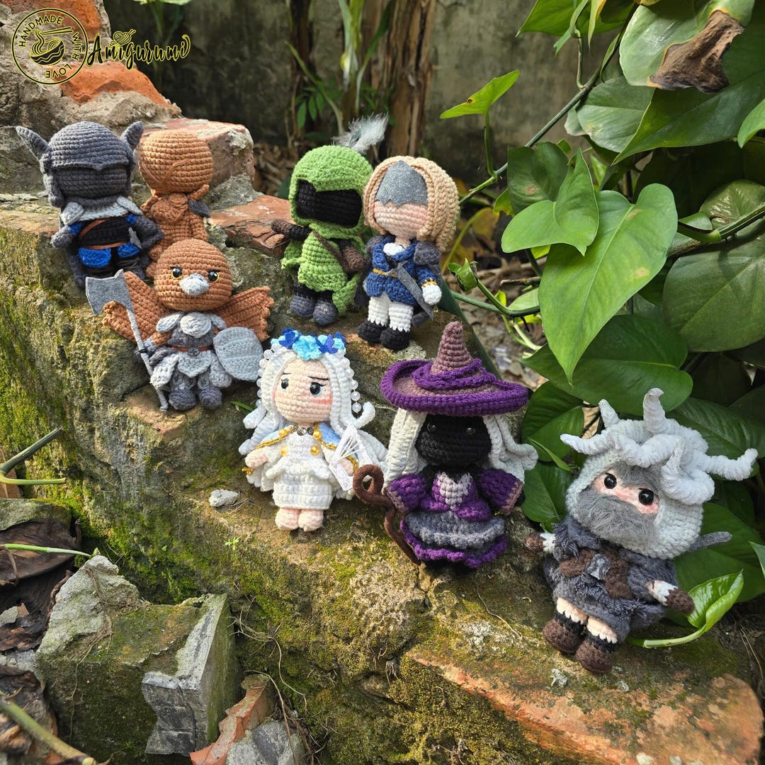 Fanmade Elden Ring Nightreign Crochet Doll Amigurumi, Elden Ring Plush ...