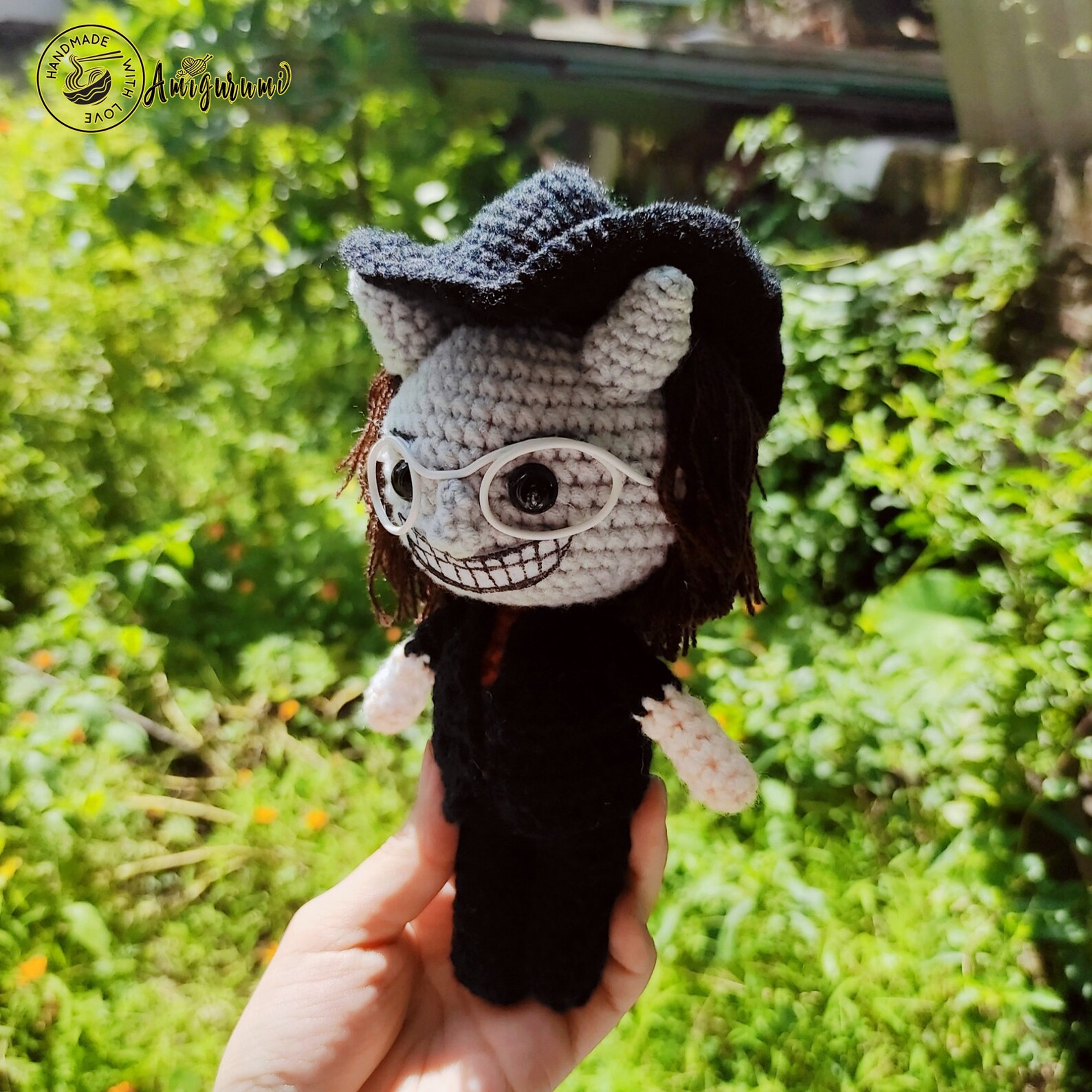 Fanmade the Grabber the Black Phone Crochet Doll Amigurumi, the Grabber ...
