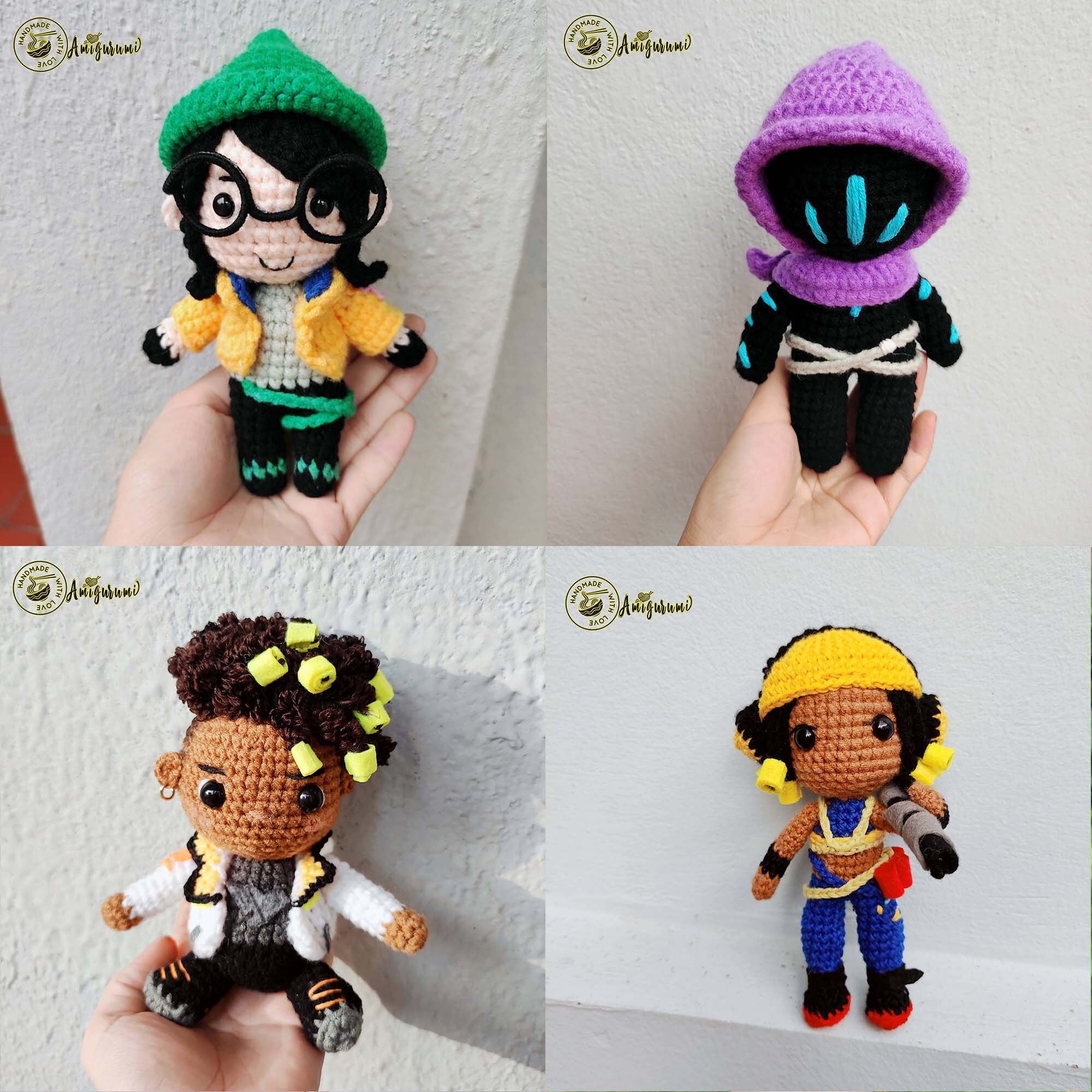 Fanmade Game FPS Agents Crochet Doll Amigurumi, Game FPS Character ...