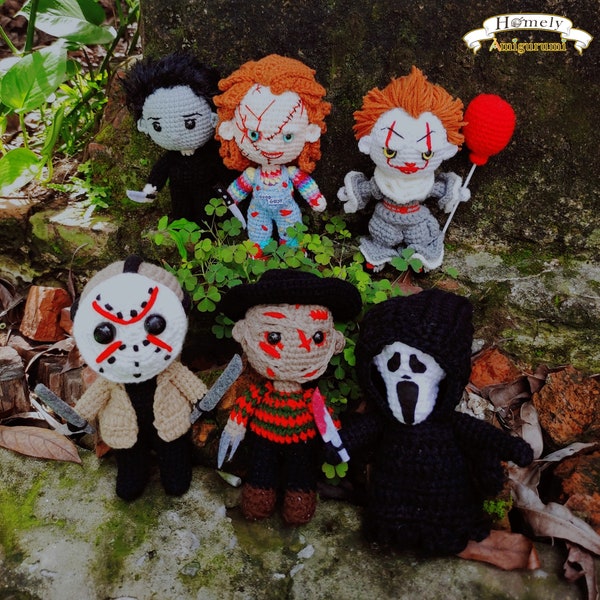 Horror Crochet Plushies Patterns - Etsy