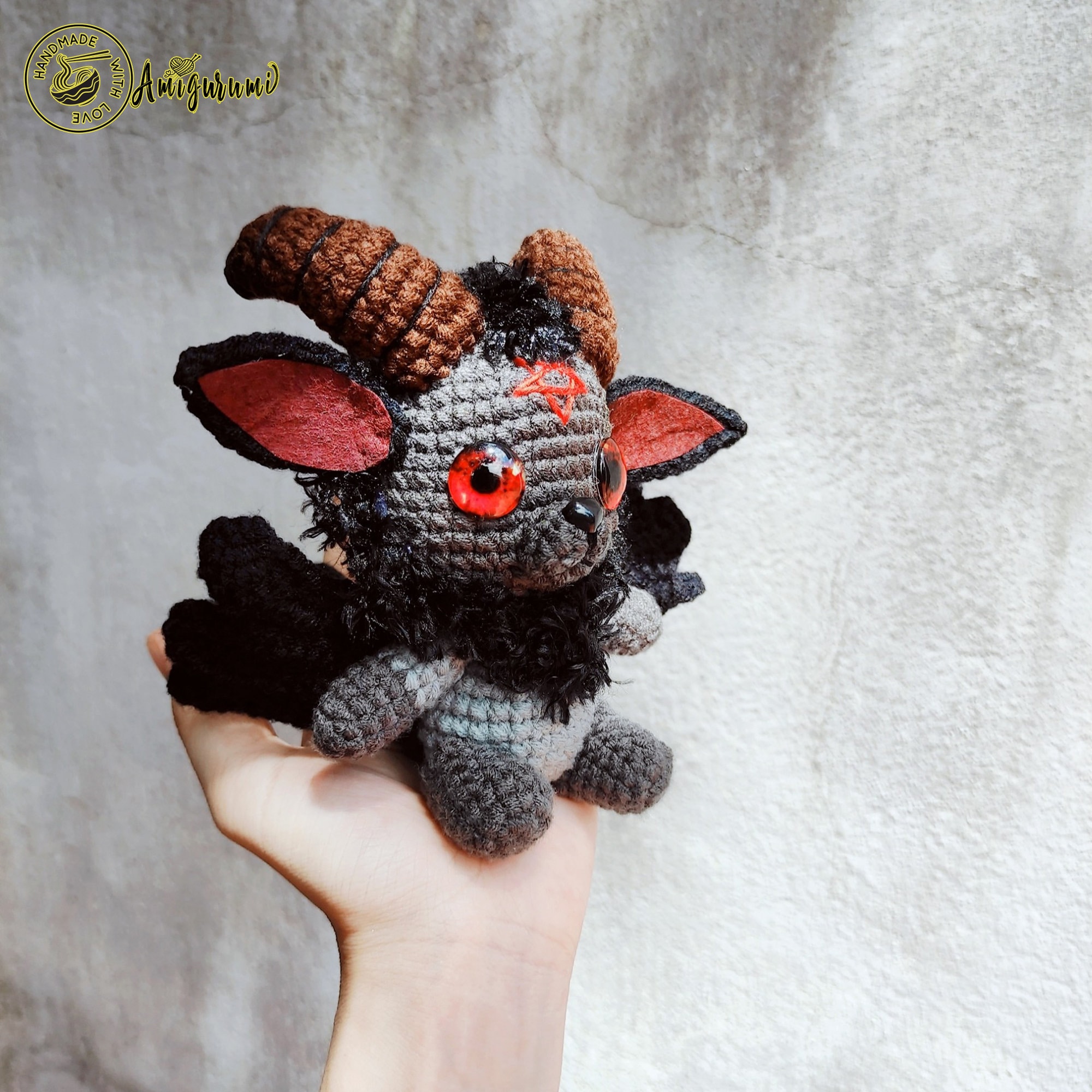 Fanmade Baphomet Plushies Doll Amigurumi Chibi Style Baphomet - Etsy