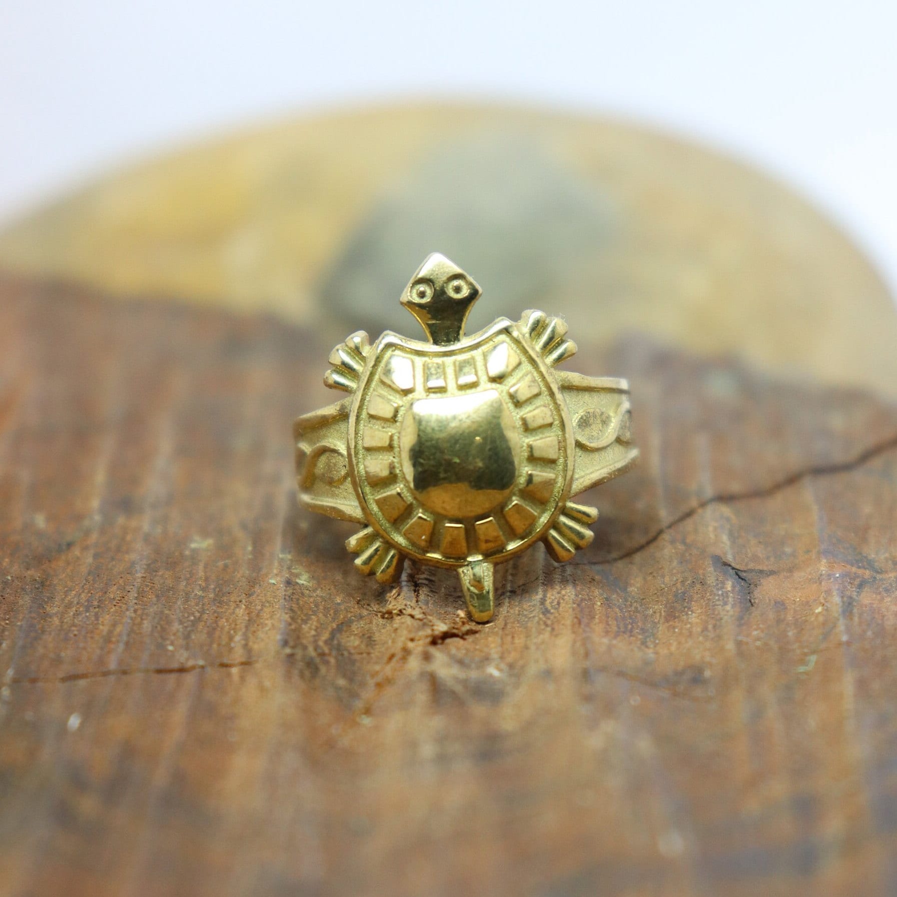 Gold Turtle Ring, Cute Animal Ring, Original Gold Ring, Vermeil Ring ...