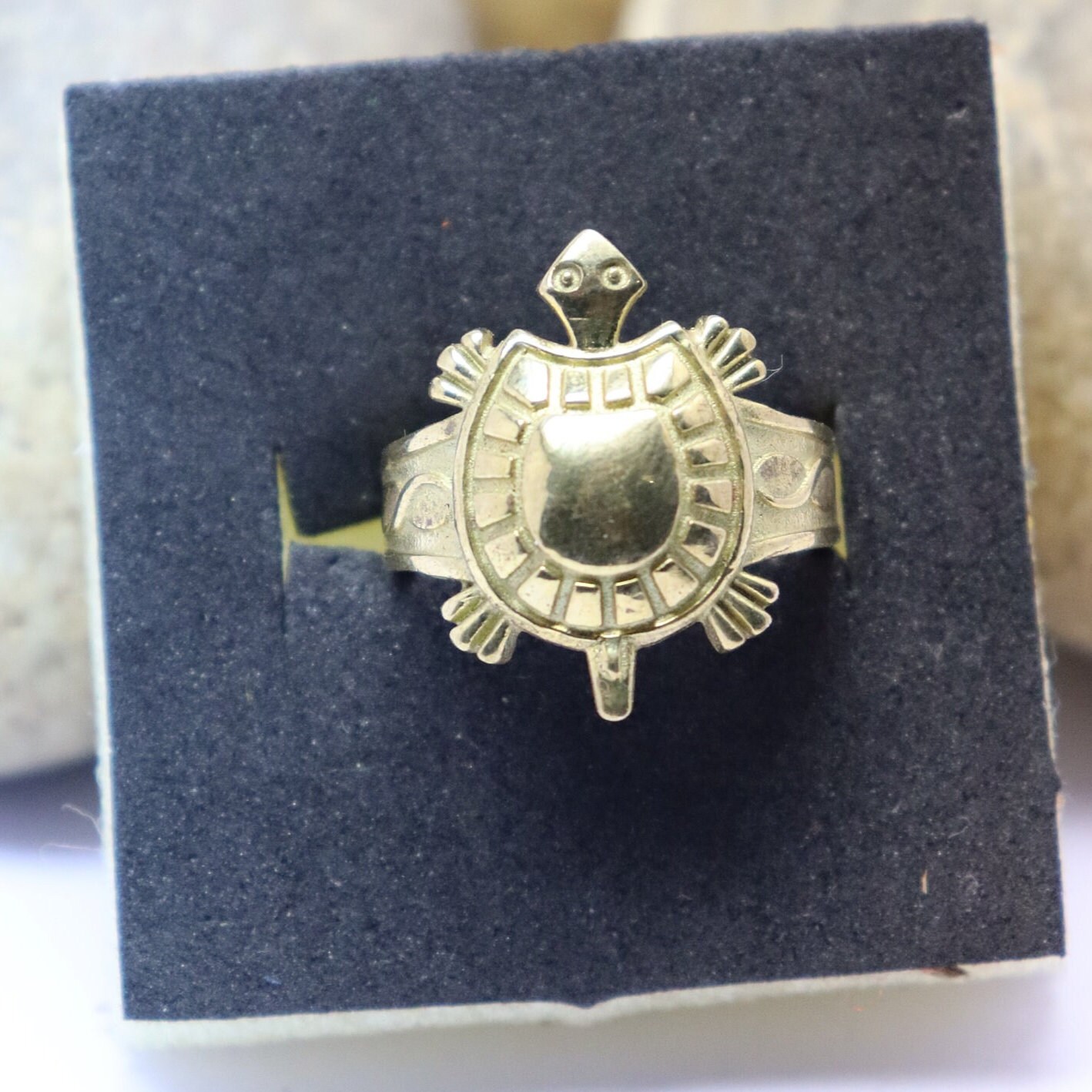 Gold Turtle Ring, Cute Animal Ring, Original Gold Ring, Vermeil Ring ...