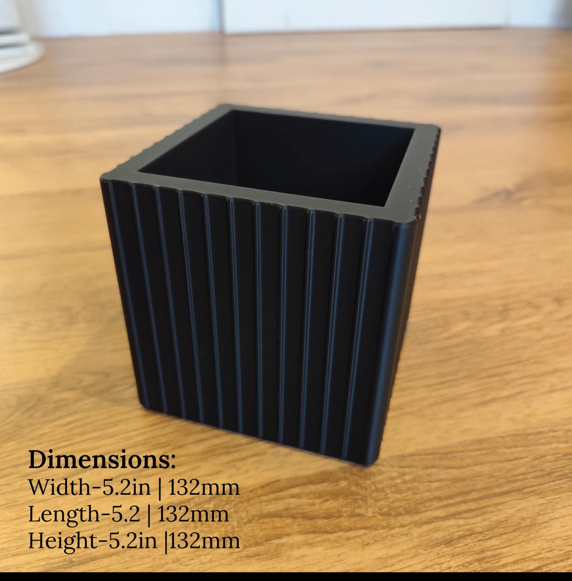 Modern Ribbed Square Utensil Holder - Etsy