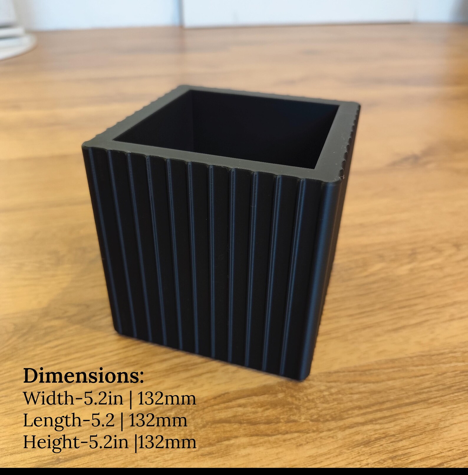 Modern Ribbed Square Utensil Holder - Etsy