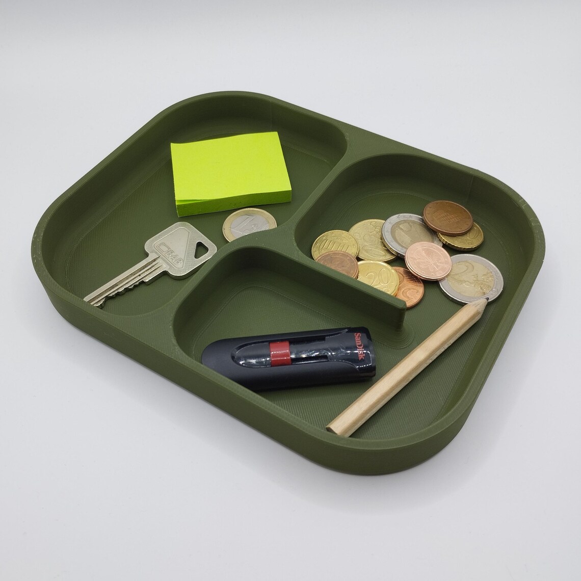 Modern Divided Catch-all Tray: Minimalist Desk & Entryway Organizer - Etsy