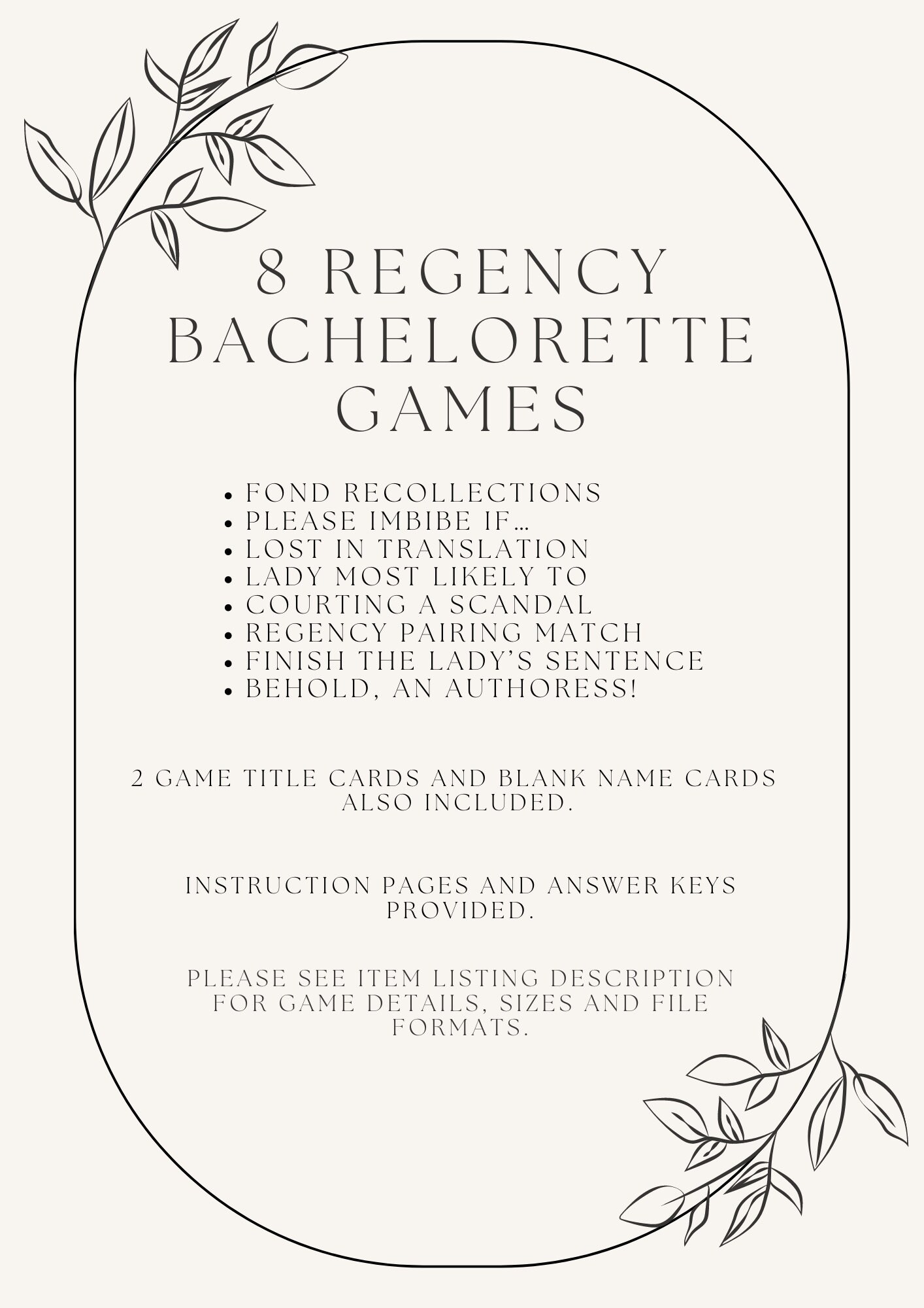 Regency Bachelorette Games for a Classy Period Bridal Shower, Hen Party ...
