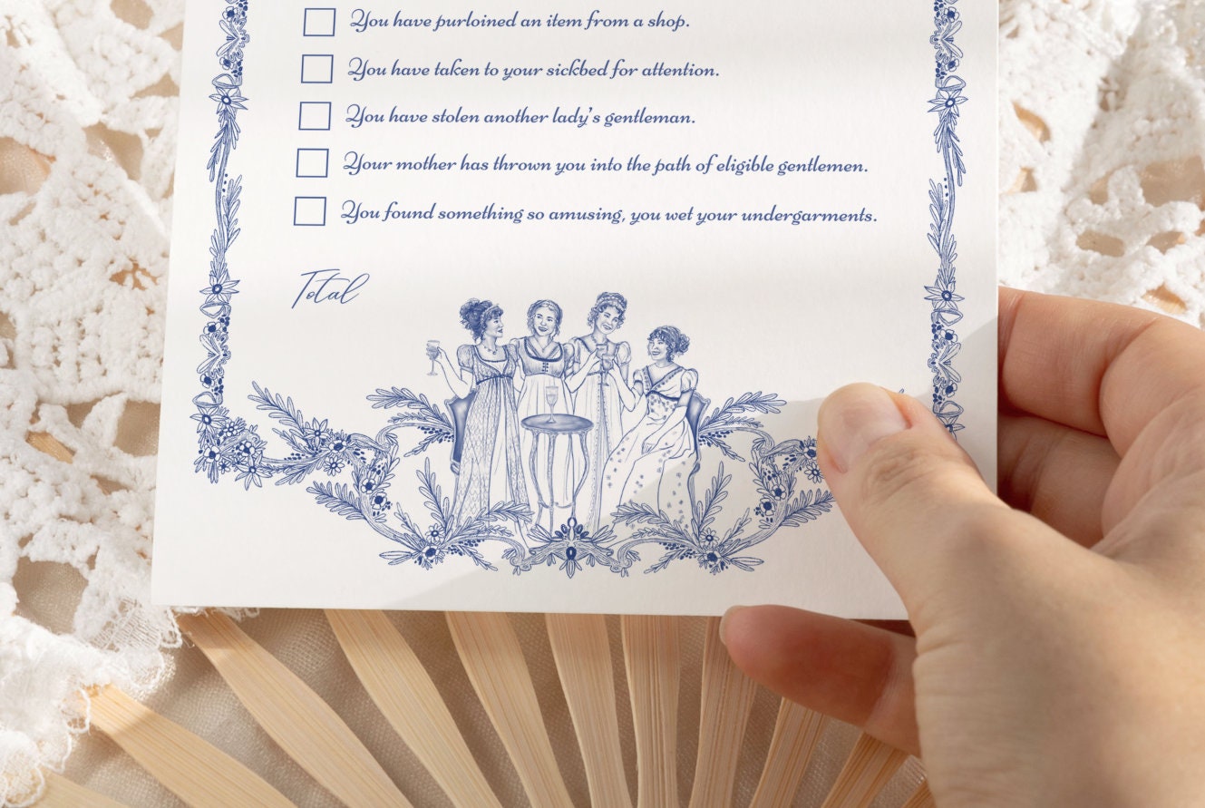 CLEAN Regency Birthday Games for a Classy Period Birthday, Name Day ...