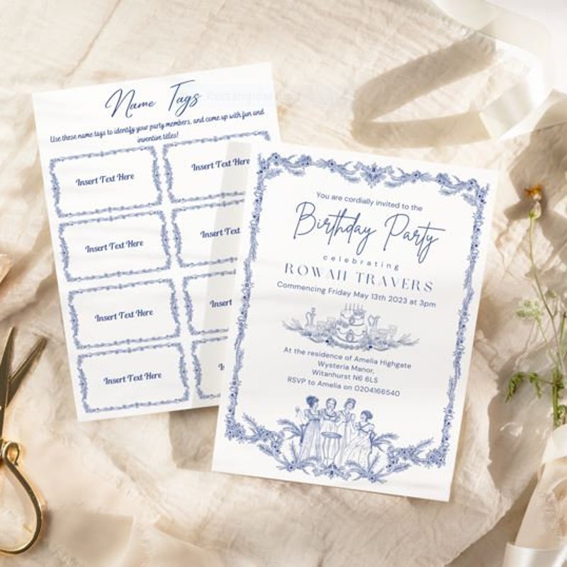Regency Invite - Etsy