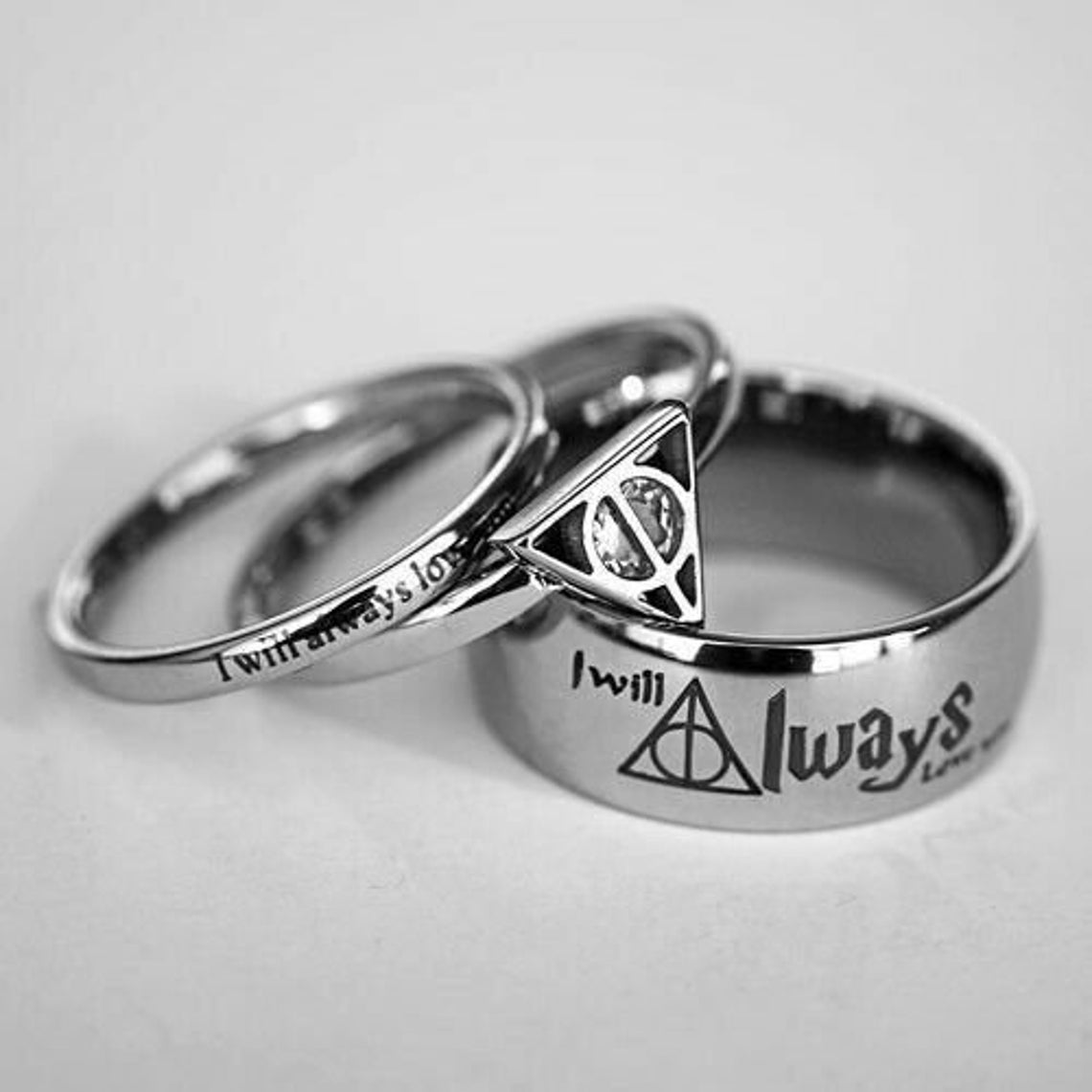925 Sterling Silver Triangle 925 Sterling Silver Men & Women Engagement ...
