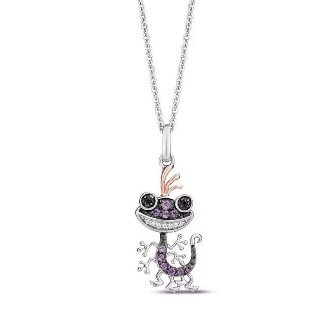 Monsters Inc. Inspired 'randall' Character Amethyst & Diamond Accent ...