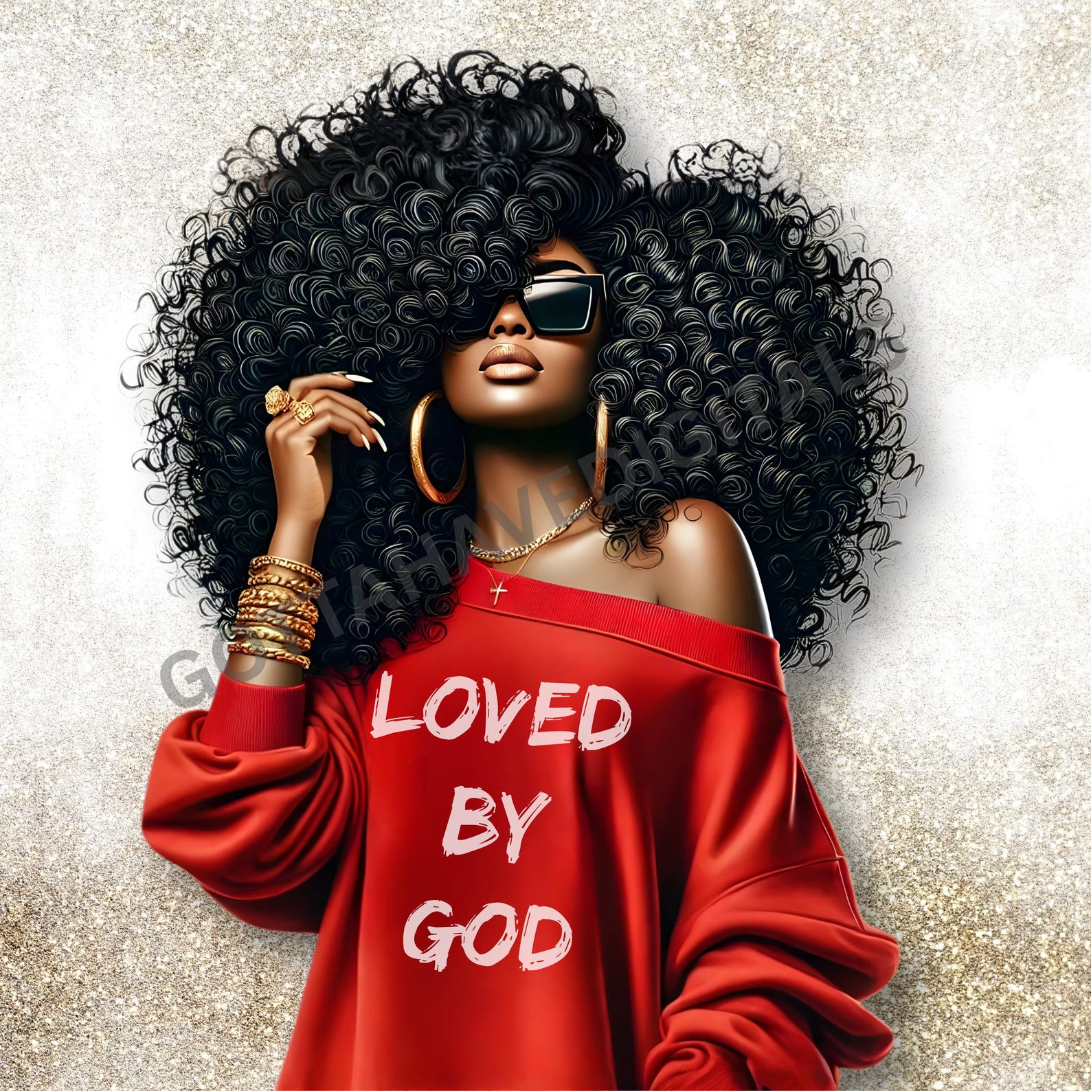 Black Girl Magic PNG: Afro Girly Clipart, Melanin Queen File (digital ...