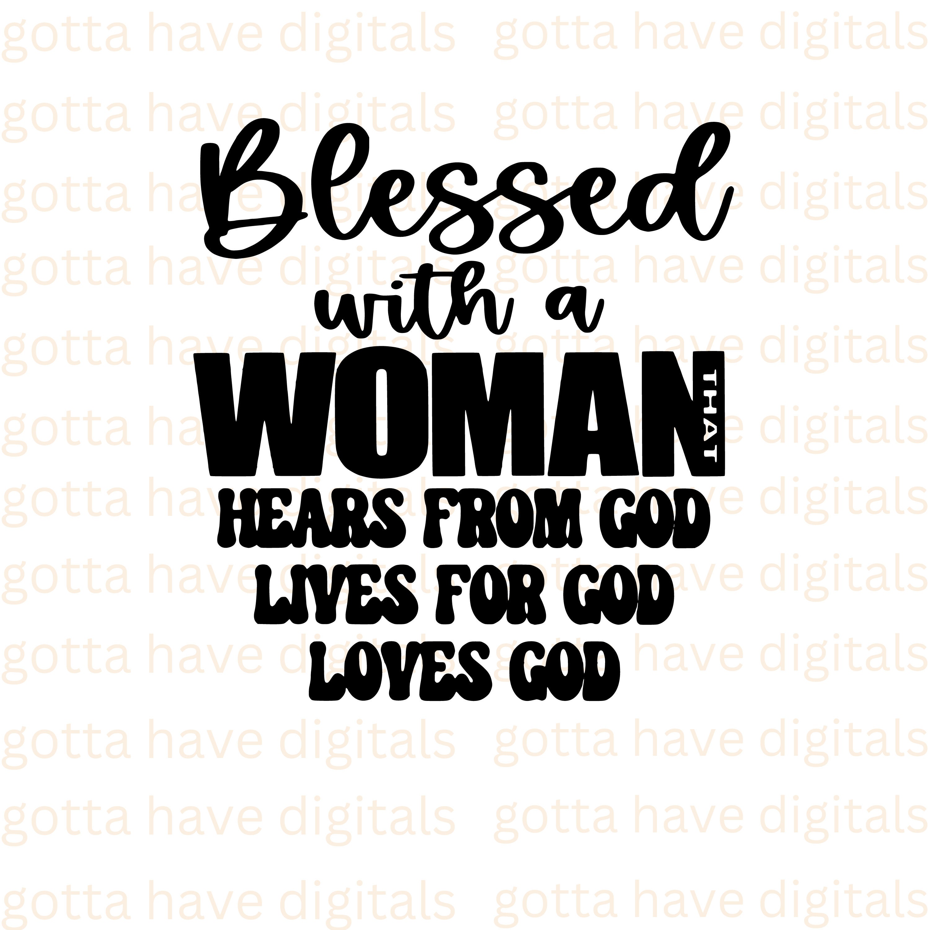 Blessed With A Woman Svg File Blessed With A Man SVG File Cricut or ...