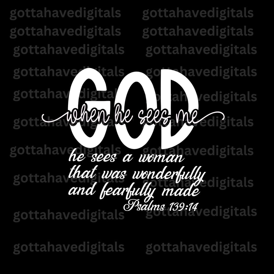 When God Sees Me Svg File, Christian Svg, Cricut, Silhouette, Canva ...