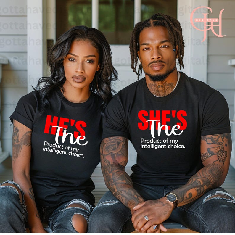 Matching Couple Svg, Instant Download, Product of My Intelligent Choice ...