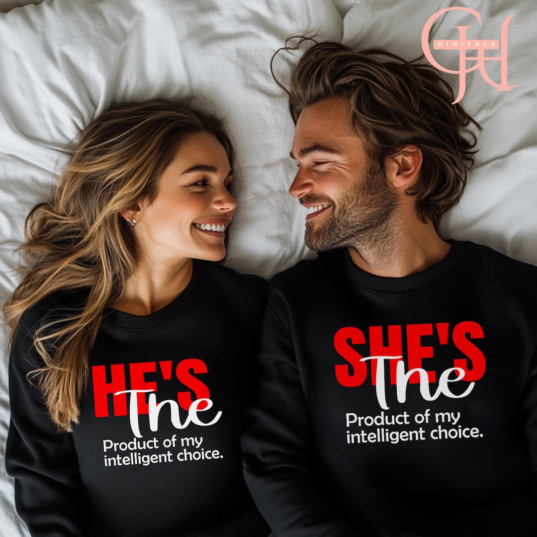 Matching Couple Svg, Instant Download, Product of My Intelligent Choice ...