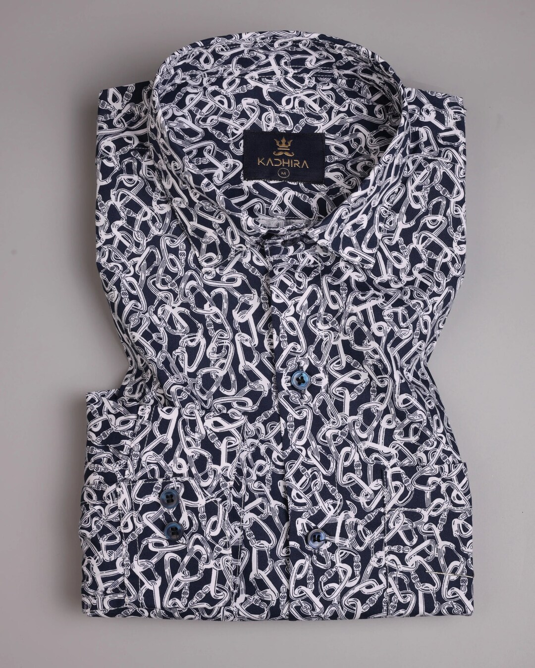Black and White Hook Lock Pattern Printed Super Premium Cotton - Etsy UK