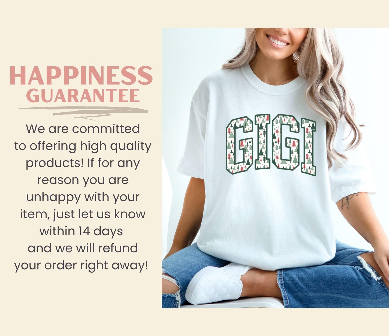 Comfort Colors® Christmas Gigi Shirt, Christmas Gigi Gifts, Holiday ...