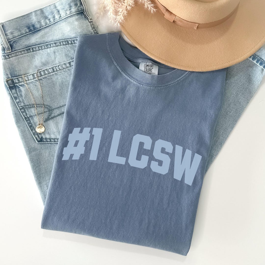 Comfort Colors LCSW Social Worker Shirt,school Social Worker Tee,gift ...