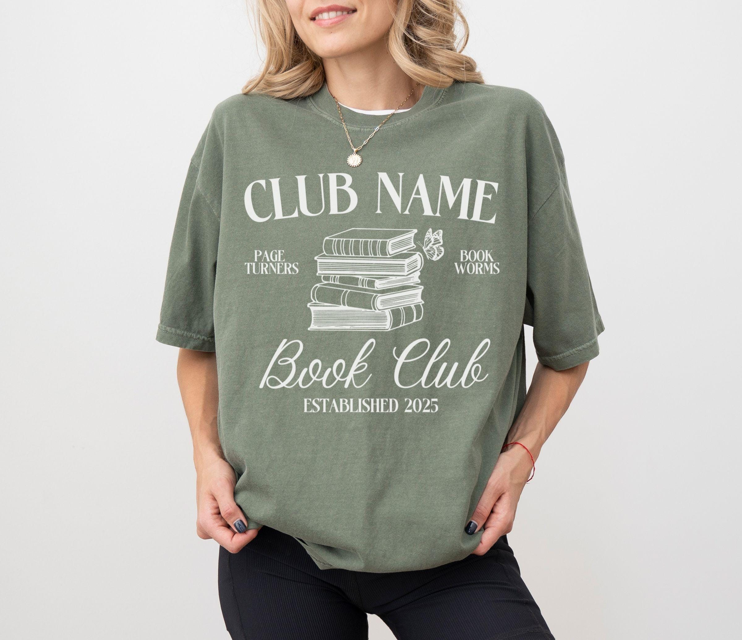 Comfort Colors®book Club Personalized Shirts,custom Bookish Shirt ...