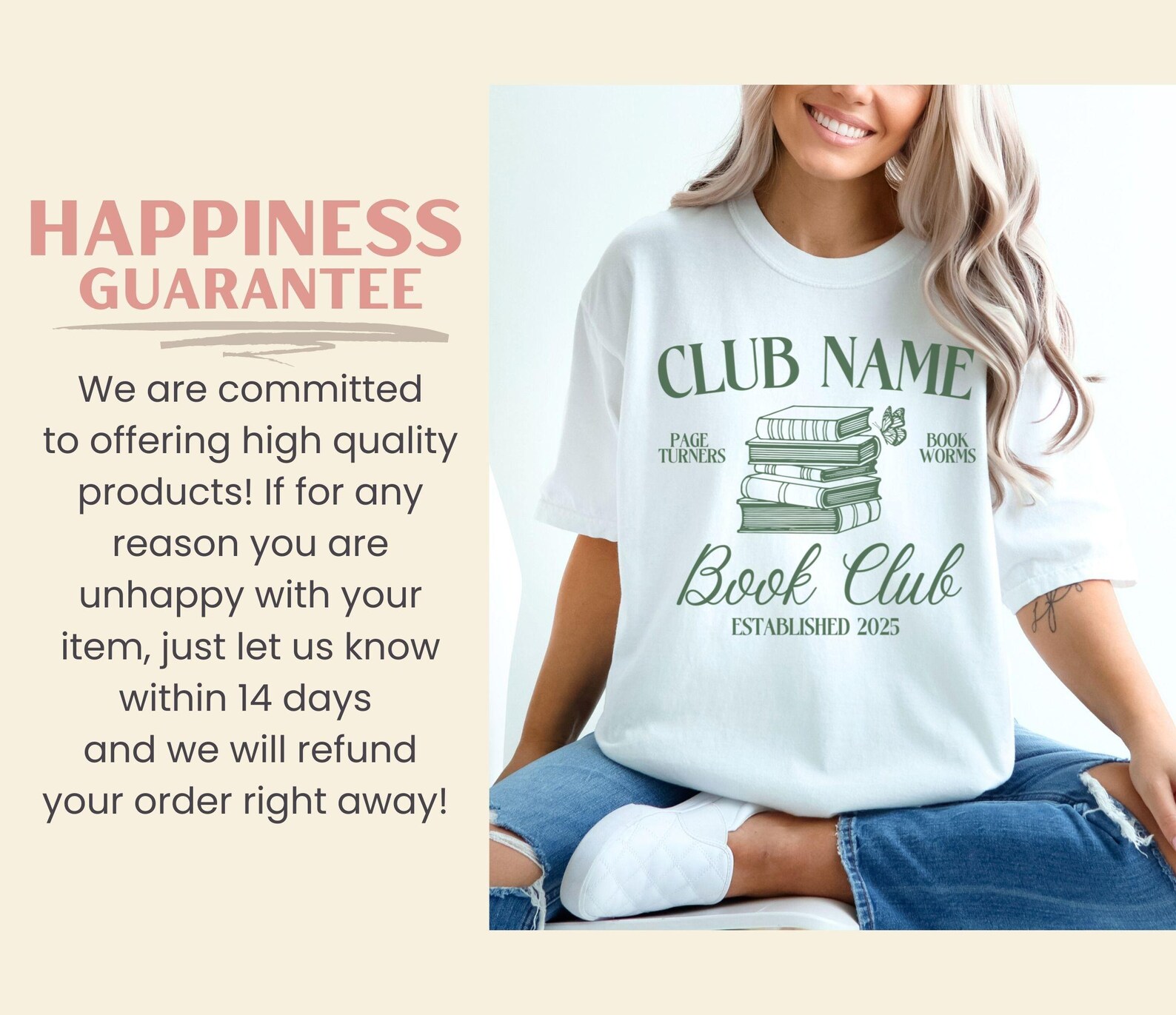 Comfort Colors®book Club Personalized Shirts,custom Bookish Shirt ...