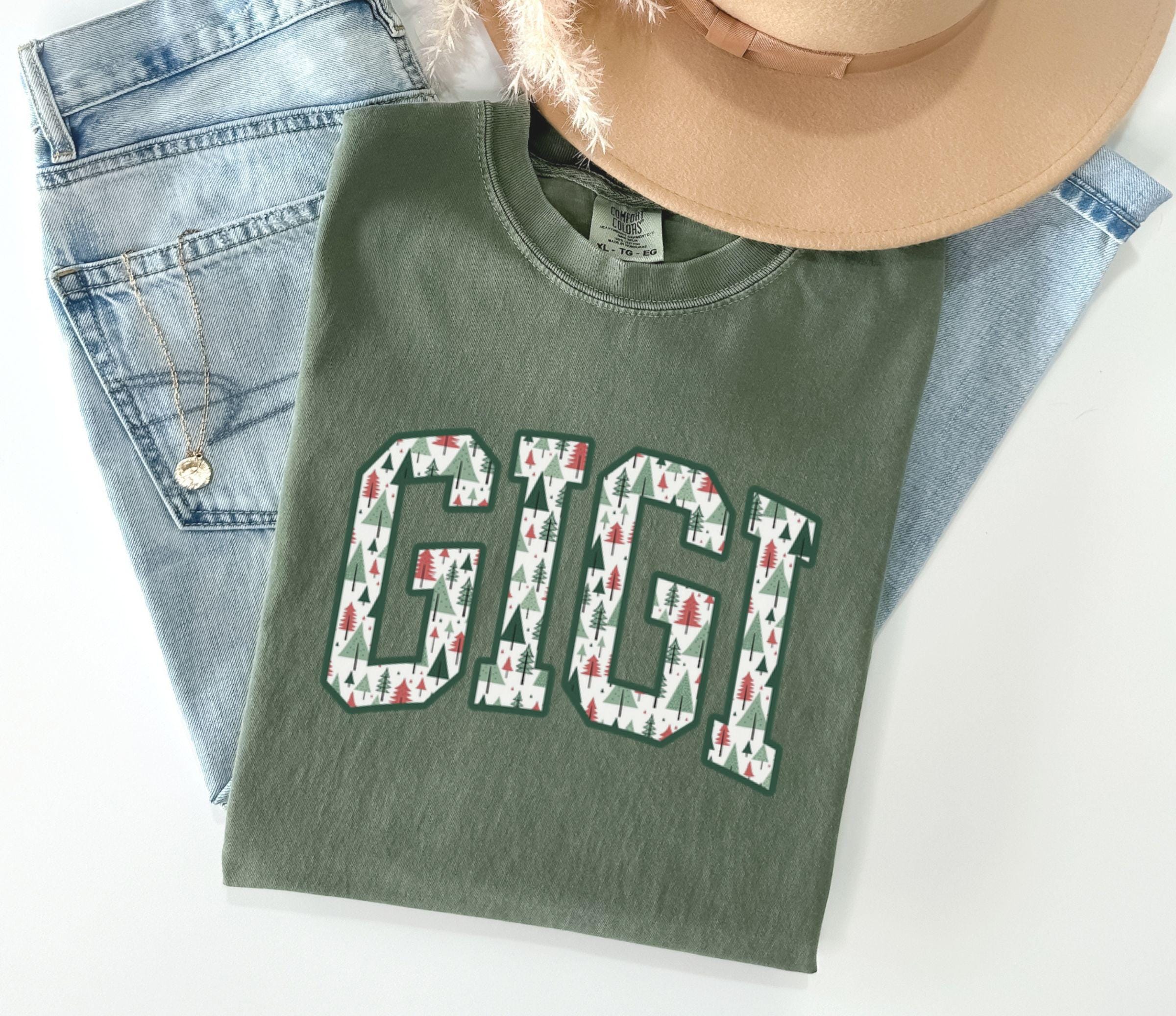 Comfort Colors® Christmas Gigi Shirt, Christmas Gigi Gifts, Holiday ...