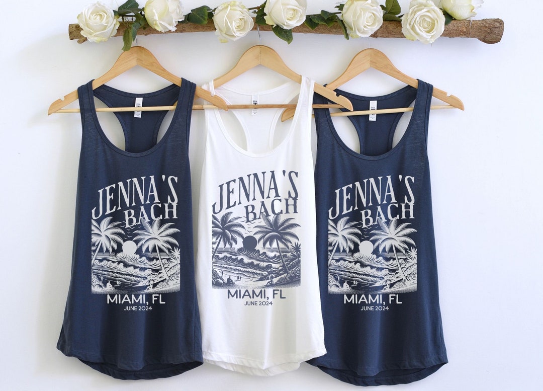 Custom Name Bachelorette Tanks, Beach Bachelorette Tank Tops,luxury ...