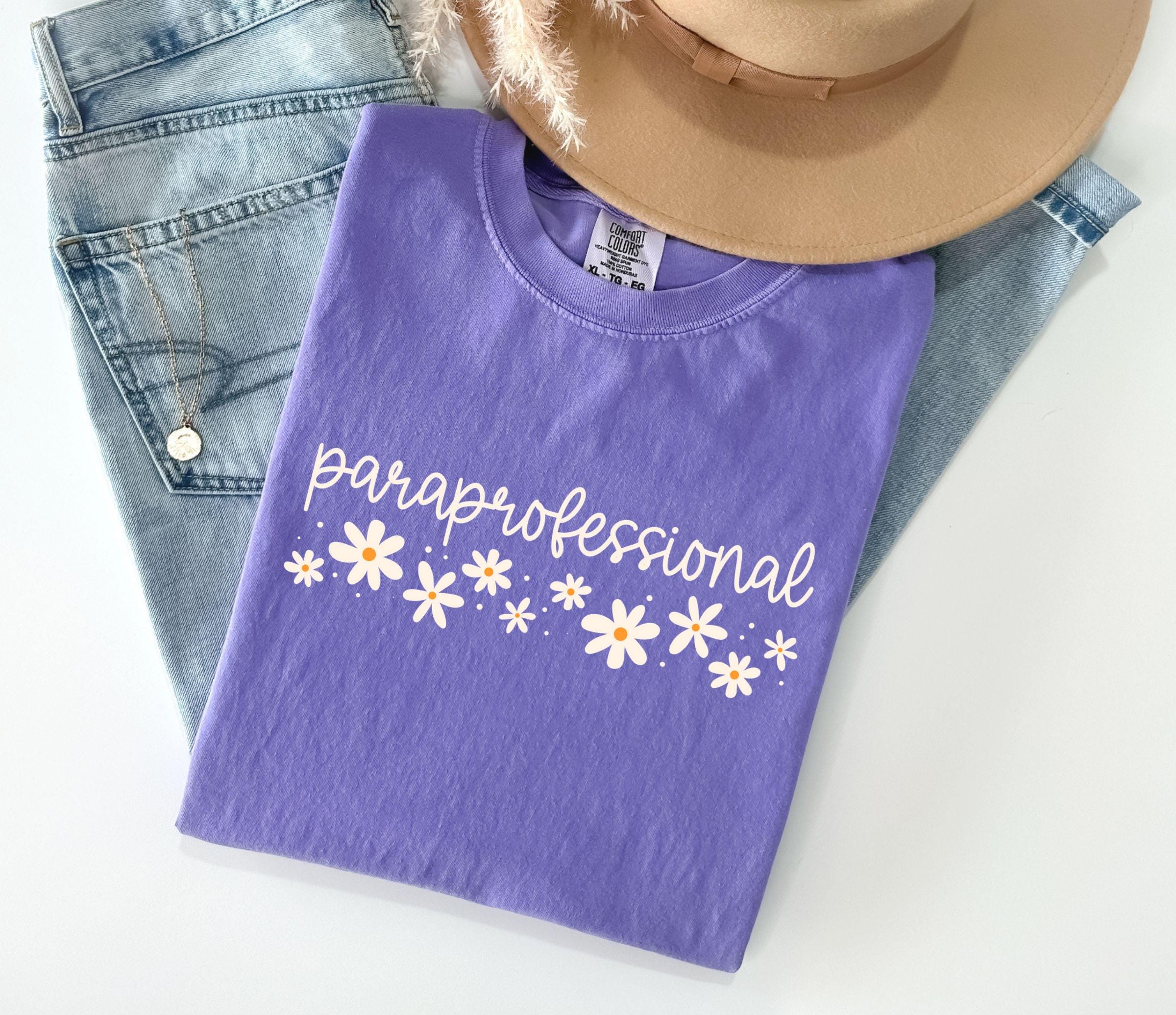 Comfort Colors® Paraprofessional Shirt, Para Squad Shirts, Funny ...