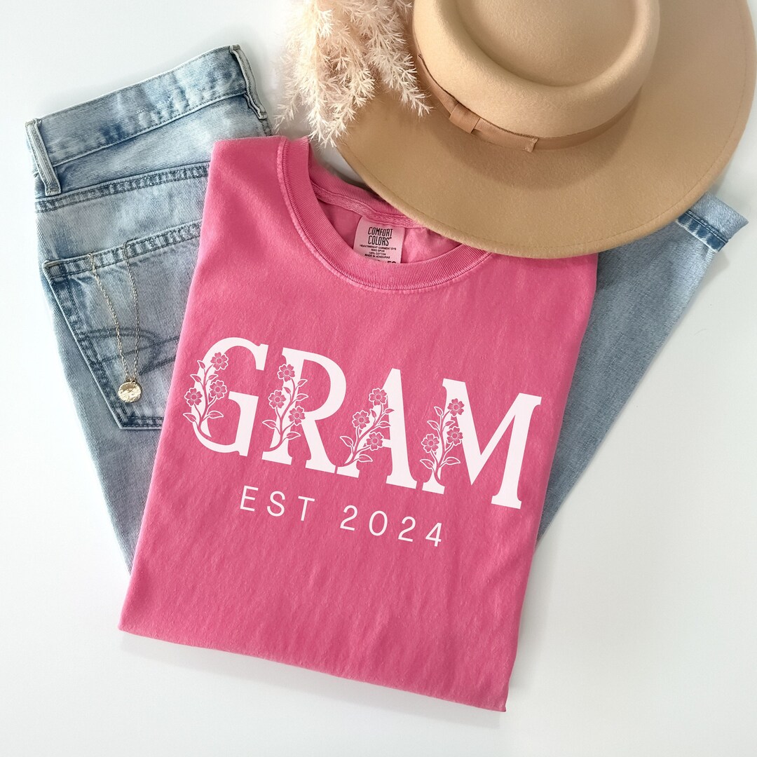 Gram Wildflowers Shirt,personalized Gram Est Shirt,gift for Gram ...