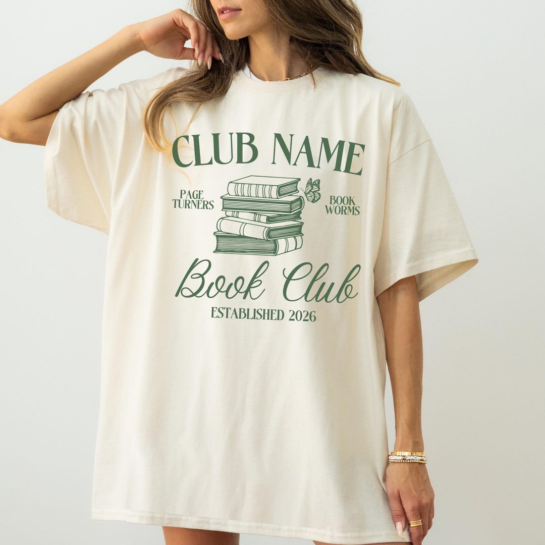 Comfort Colors®book Club Personalized Shirts,custom Bookish Shirt ...