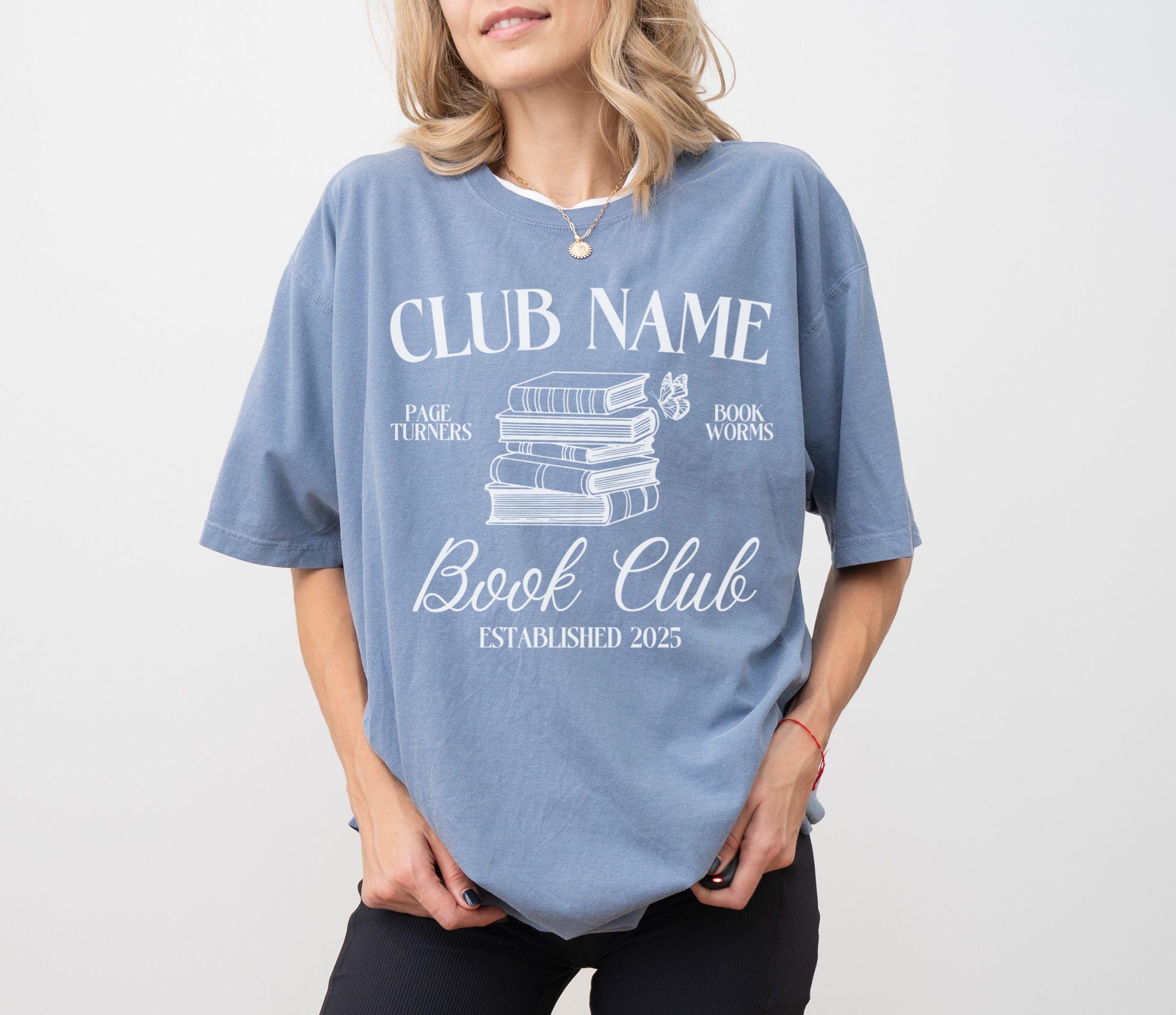 Comfort Colors®book Club Personalized Shirts,custom Bookish Shirt ...