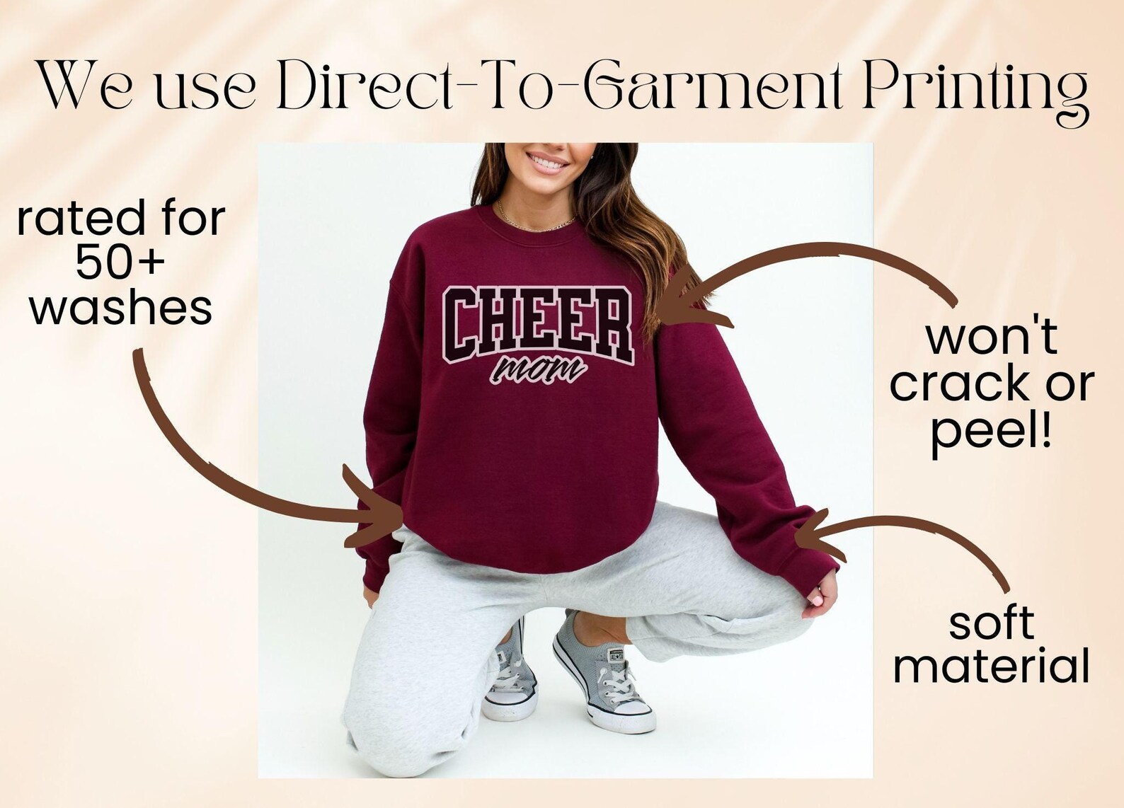 Cheer Mom Sweater, Cheer Mom Sweatshirt, Cheer Mom Gift, Cheerleading ...