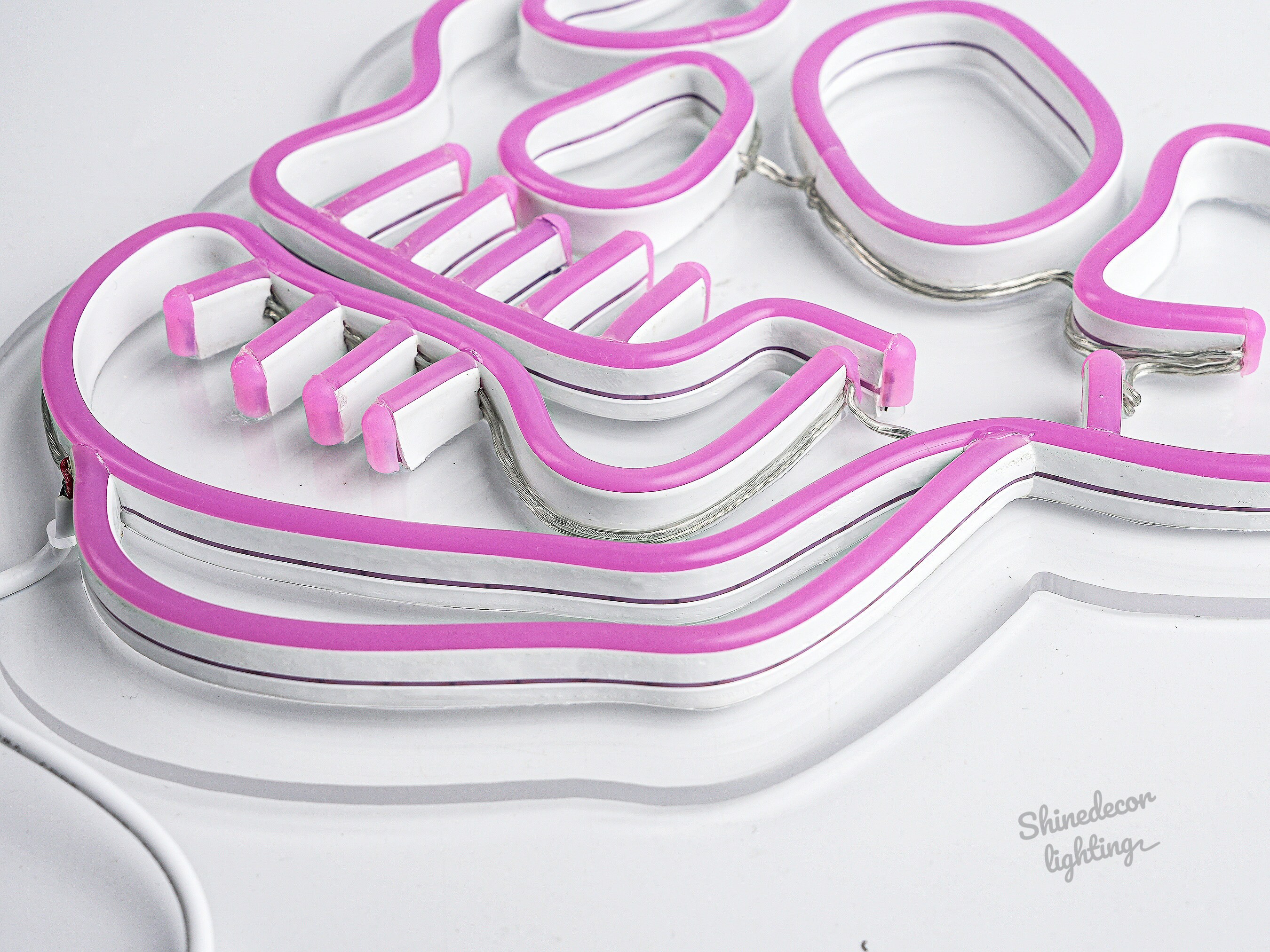 Pink Skull Neon Sign, Led Neon Sign, Desk Neon Sign, Halloween Led Sign ...