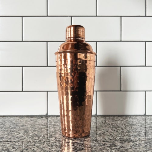 Hammered Copper Cocktail Shaker - Etsy