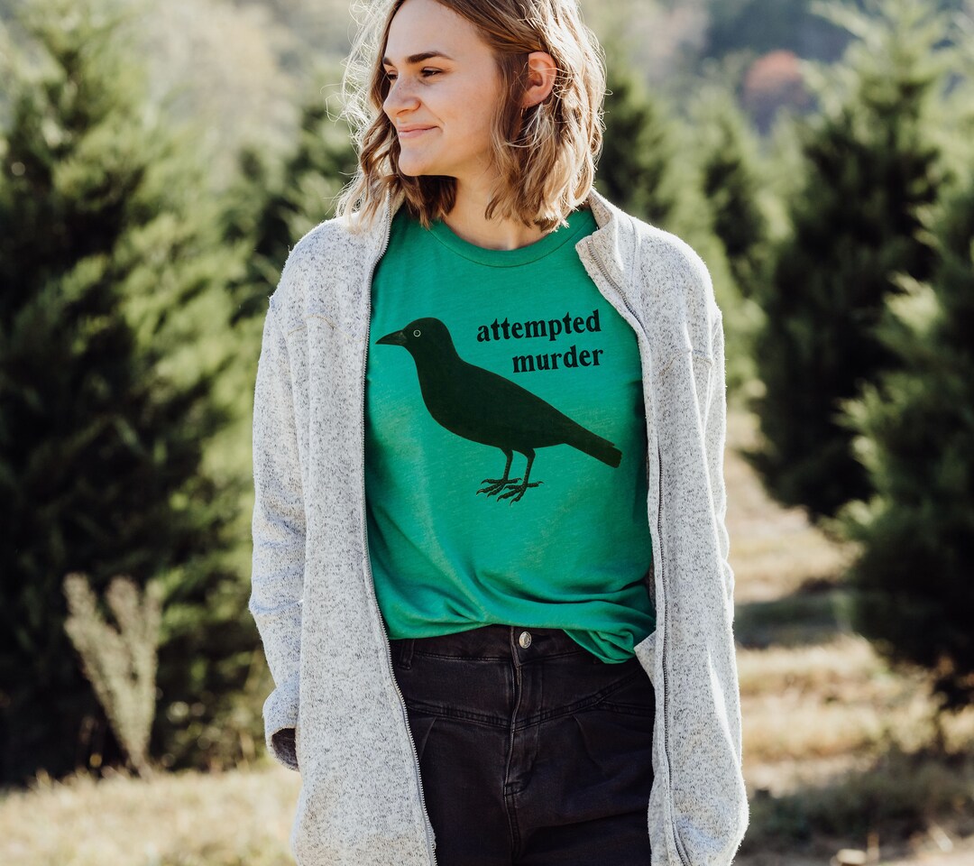 Attempted Murder of Crows Corvid Core Shirt, ' Dark ' Academia Cloth ...