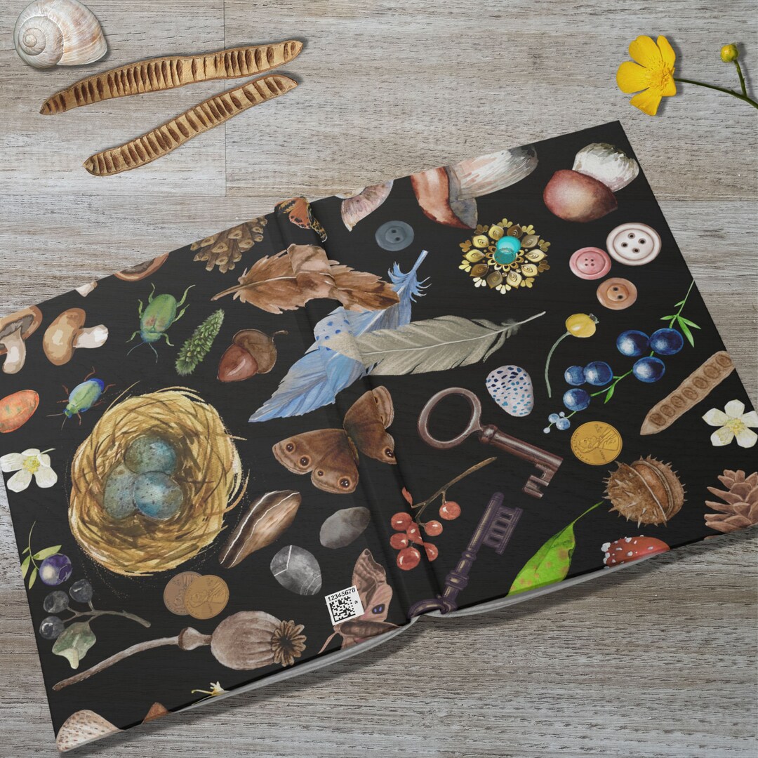 Corvidcore Crow Treasure Stash Journal, Crowcore Gift for Green Witch ...