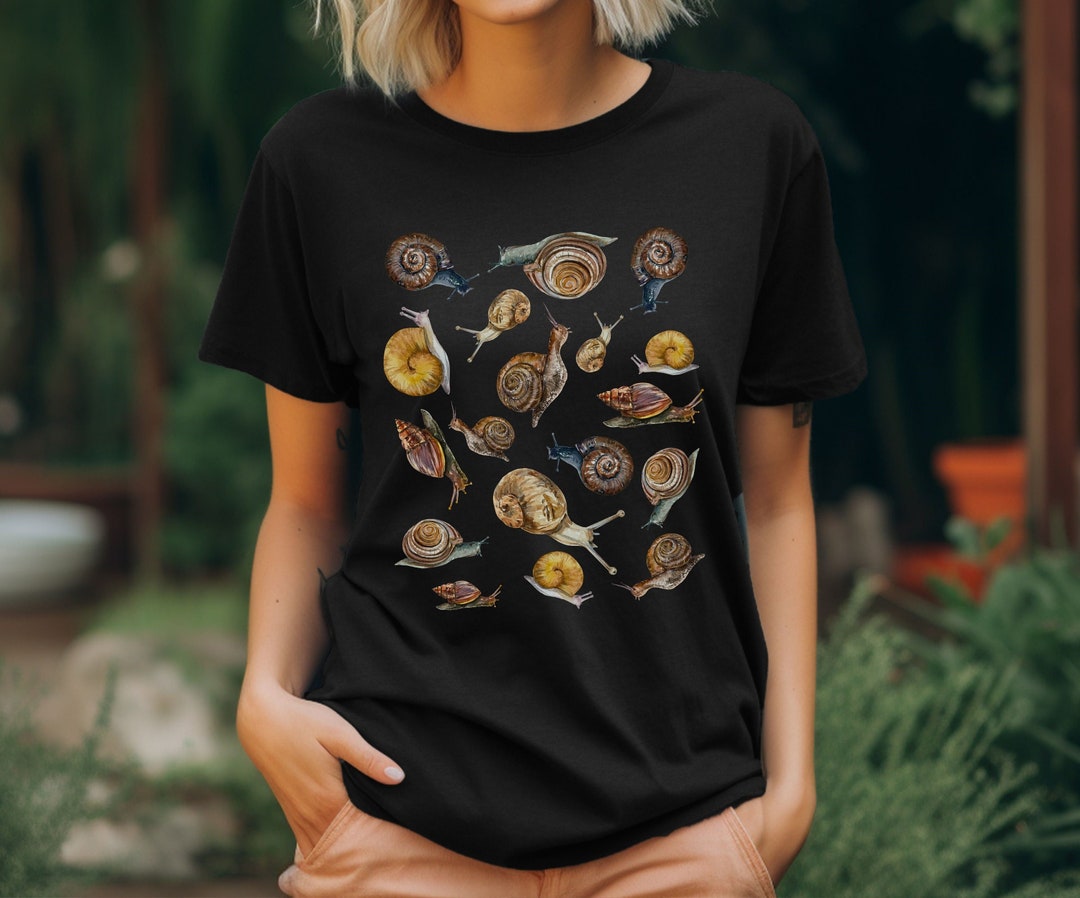 Cottagecore Land Snail Comfort Colors Shirt, Goblincore Snail Lover ...