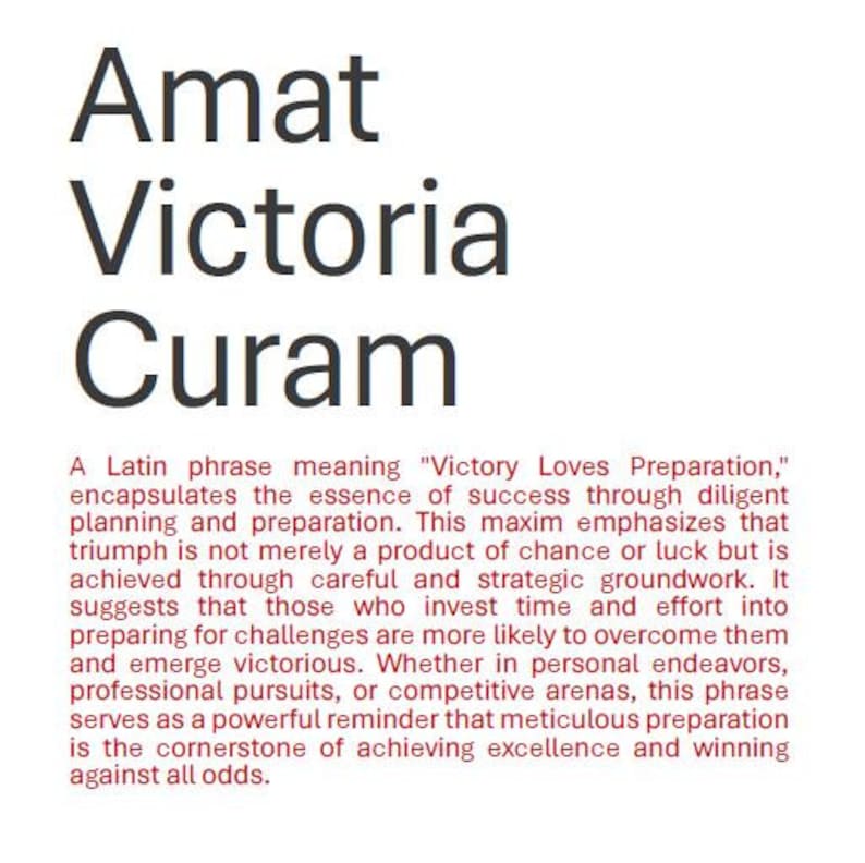 Amat Victoria Curam - Etsy