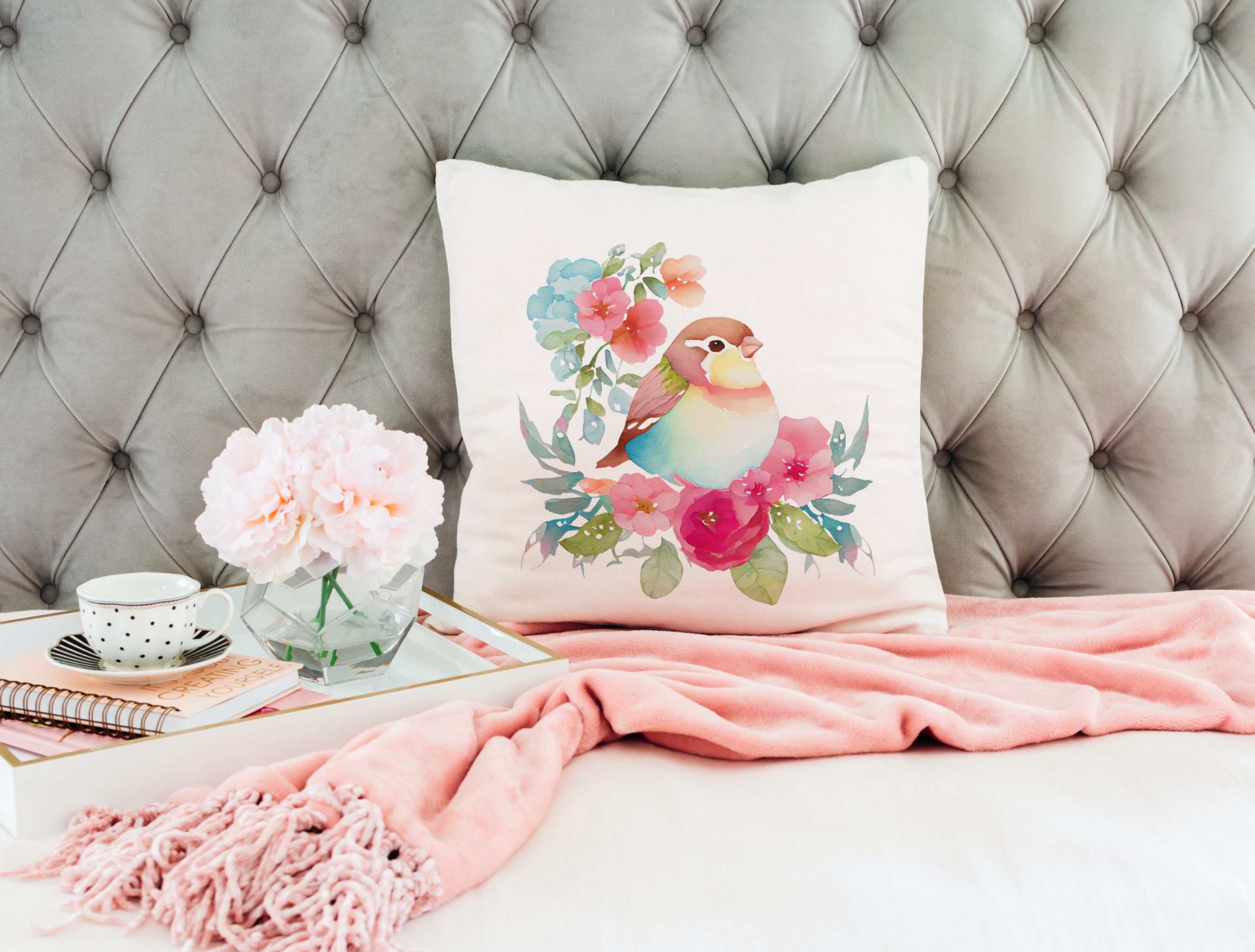 Chirping Beauties - Spring Birds Watercolor Clipart Bundle for Junk ...
